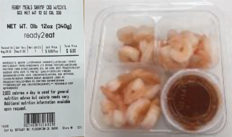 Albertson's food company recalled Ready meals seafood due to undeclared ...