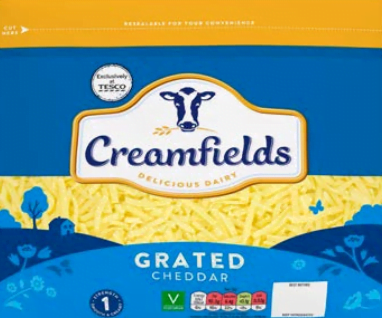 Tesco Creamfields Grated Cheddar is recalled in the UK due to the ...