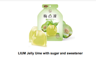 Recall of various flavours of LIUM Jelly sweets due to a possible ...