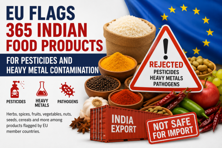 365 Indian Exports Rejected by EU Amid Pesticide and Heavy Metal ...